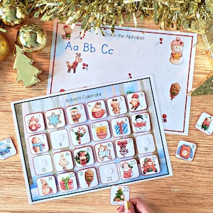 Christmas Busy Book Printable, Homeschool Xmas Busy Book for Kids ...