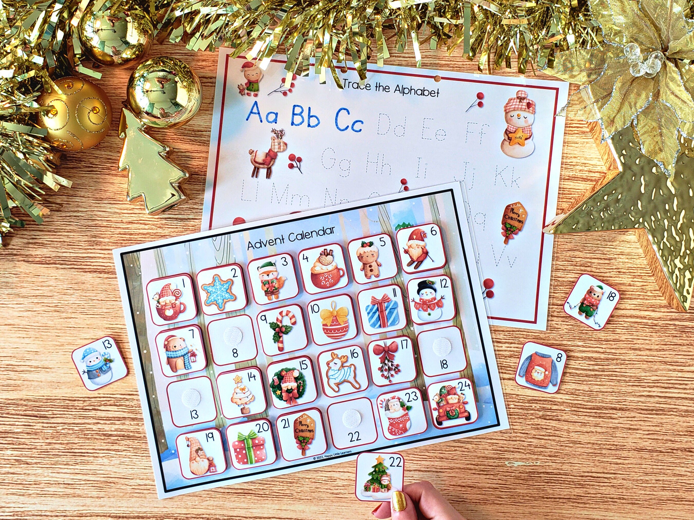 Christmas Busy Book Printable, Homeschool Xmas Busy Book for Kids ...