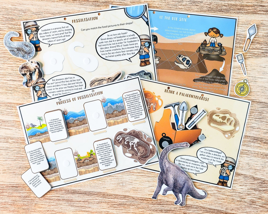 Dinosaur Busy Book Printable Toddler Dino Quiet Book - Etsy