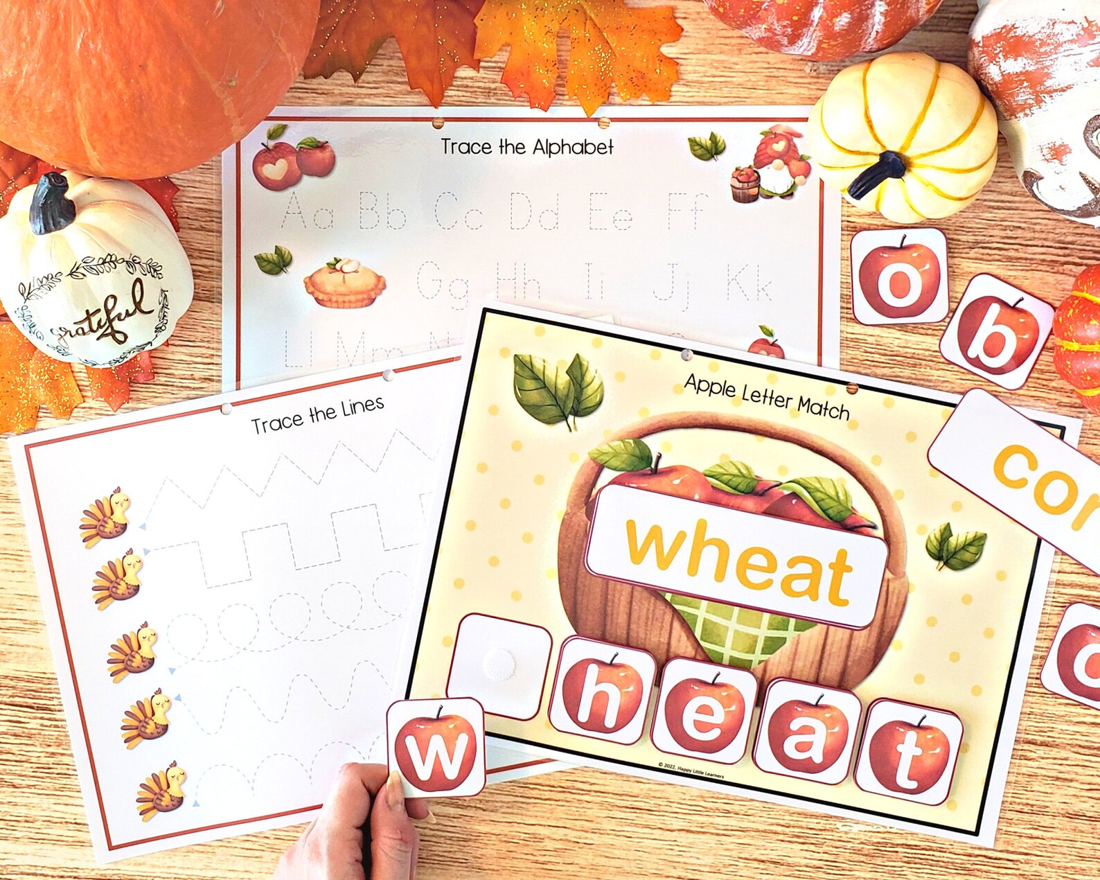 Thanksgiving Busy Book Printable, Toddler Homeschool Learning Binder ...