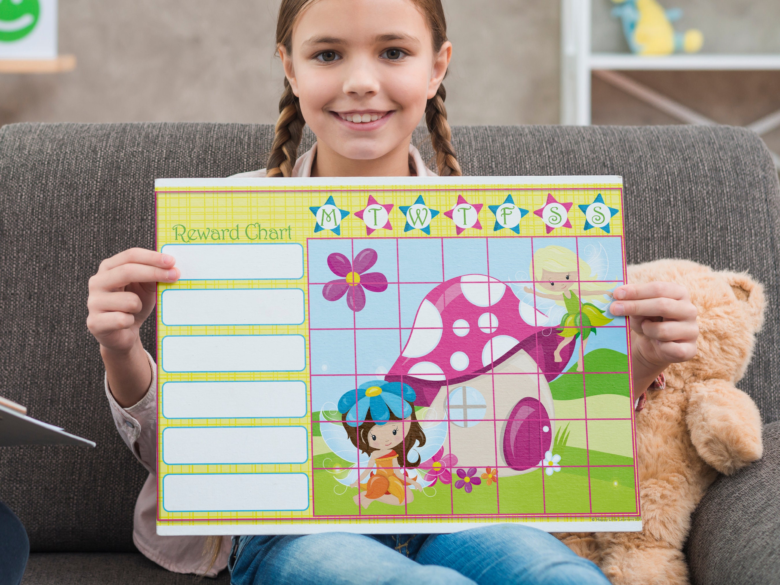 Fairy Chore Chart | Toddler Reward Chart | Editable Printable Behavior ...