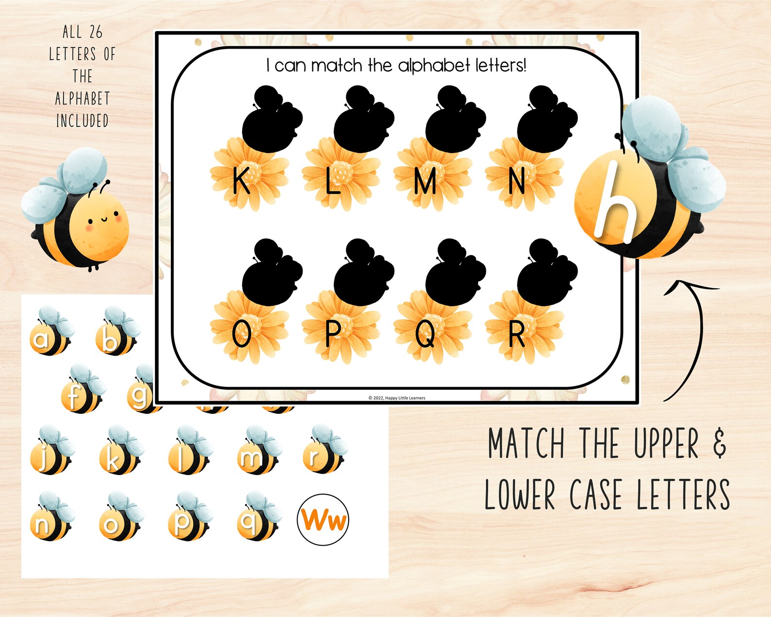 Alphabet Busy Book Printable Honey Bee Toddler Quiet Book - Etsy