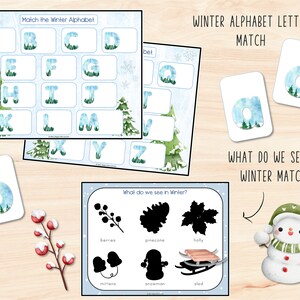 Winter Busy Book Printable, Homeschool Busy Book for Kids, Seasons ...
