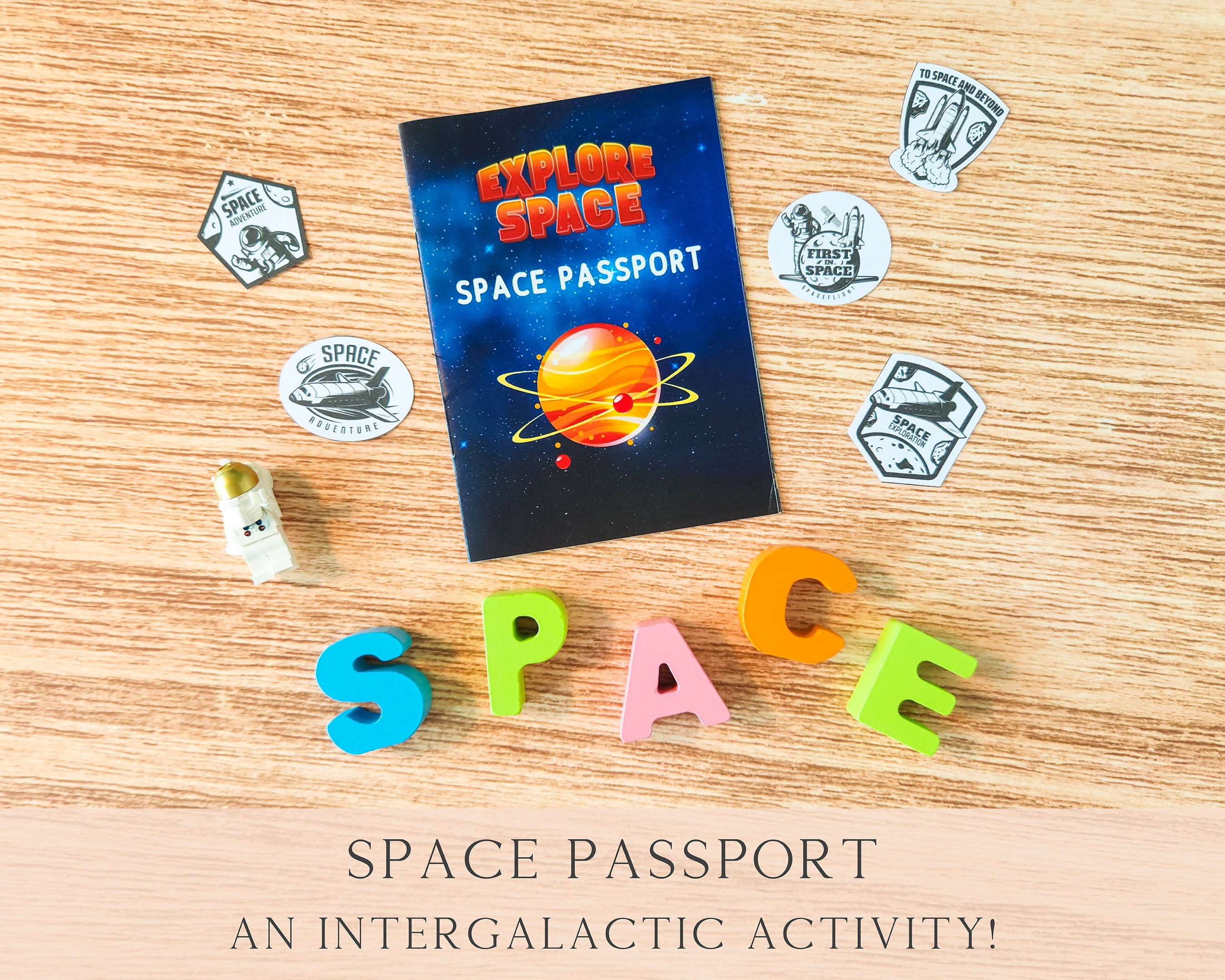 Solar System Astronaut Passport, Printable Toddler Space Planets ...