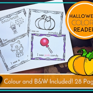 Halloween Emergent Reader, Colours Book, Colors Book, Learning Colors ...