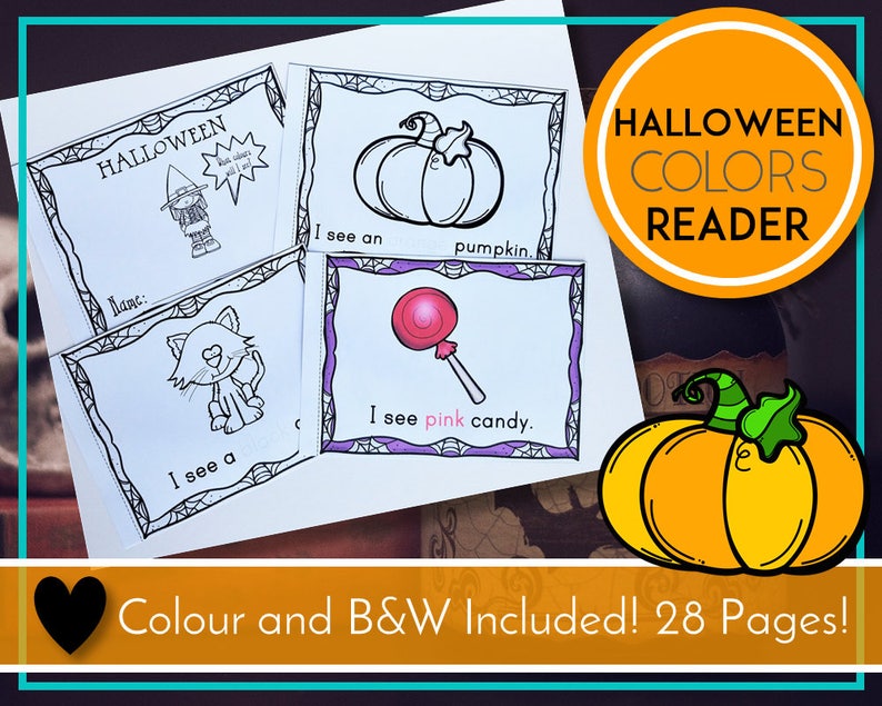 Halloween Emergent Reader, Colours Book, Colors Book, Learning Colors ...