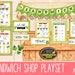 Sandwich Shop Dramatic Play, Sub Shop Pretend Play Set Printable, Cafe ...