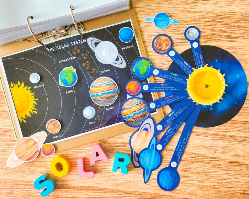 Printable Space Busy Book Activity Binder Printable Solar - Etsy