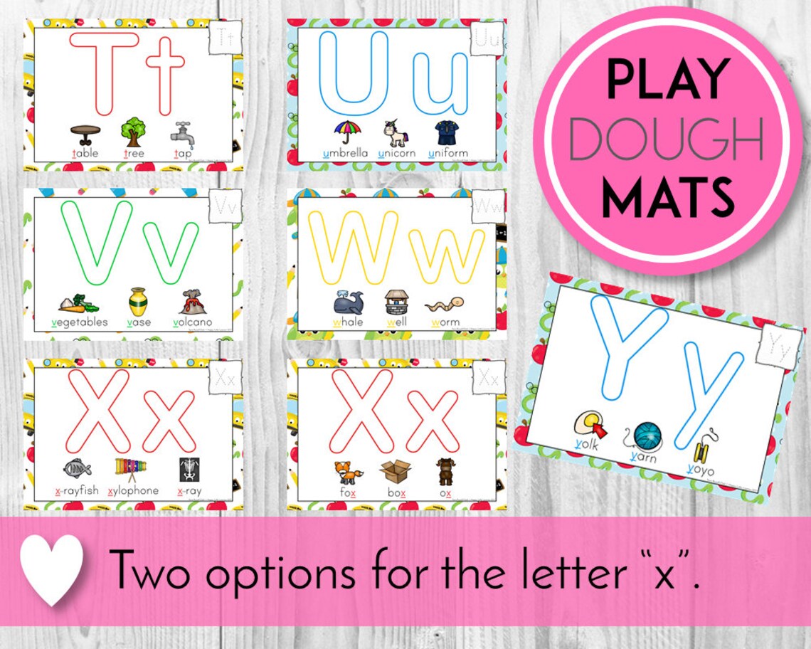 ABC Alphabet Play Doh Mats, ABC Printables, Preschool, Homeschool ...
