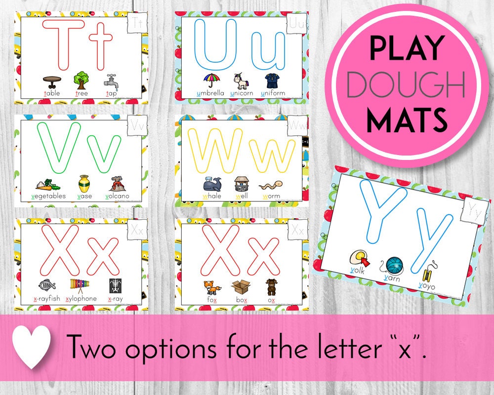 ABC Alphabet Play Doh Mats, ABC Printables, Preschool, Homeschool ...