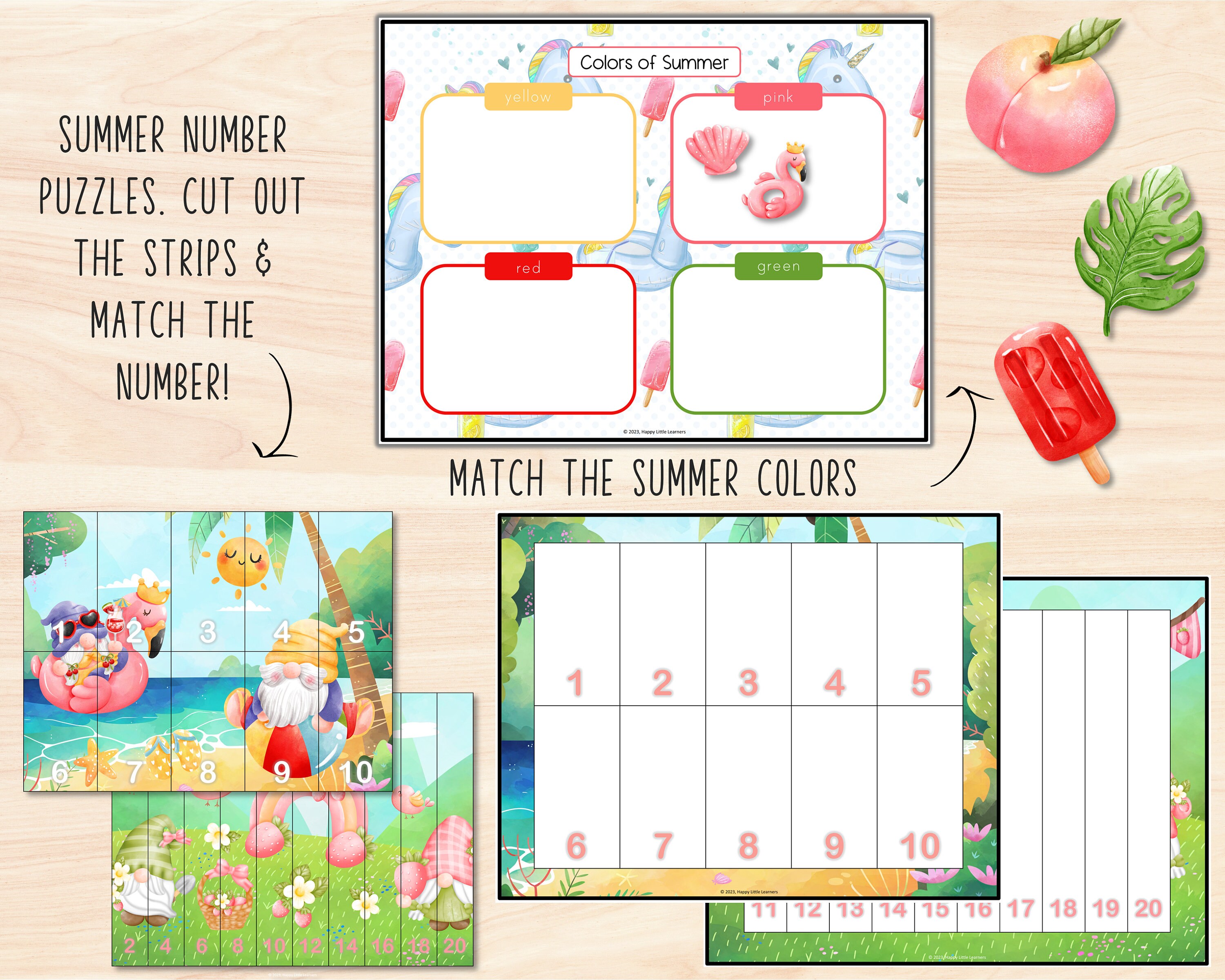 Summer Busy Book Printable, Homeschool Busy Book for Kids, Seasons ...