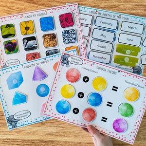 Toddler Printable Early Learning Binder Activities Montessori - Etsy