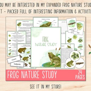 Frog Life Cycle Unit, Charlotte Mason Nature Study Printables, Science ...