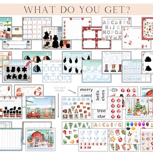 Christmas Busy Book Printable, Homeschool Xmas Busy Book for Kids ...