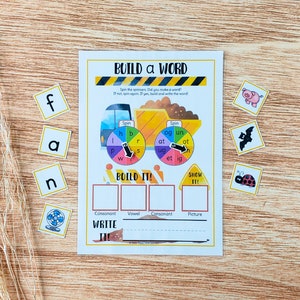 CVC Printable Reading Game, Beginning Phonics Sight Word Practice, Busy ...
