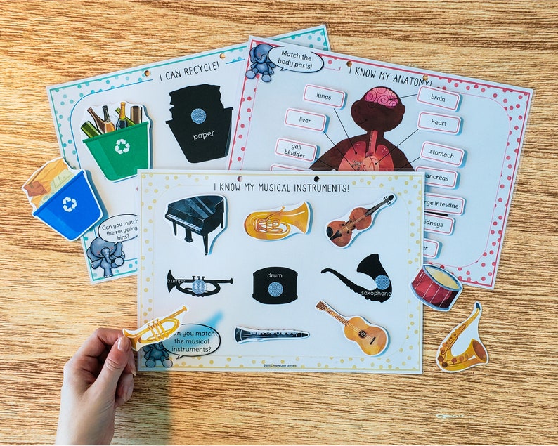 Toddler Printable Early Learning Binder Activities, Montessori ...