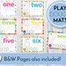 Numbers 1 - 20 Play Doh Mats, Printable Counting Numbers Worksheet ...