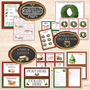 Santa's Workshop Dramatic Play, Christmas North Pole Printable Pretend ...