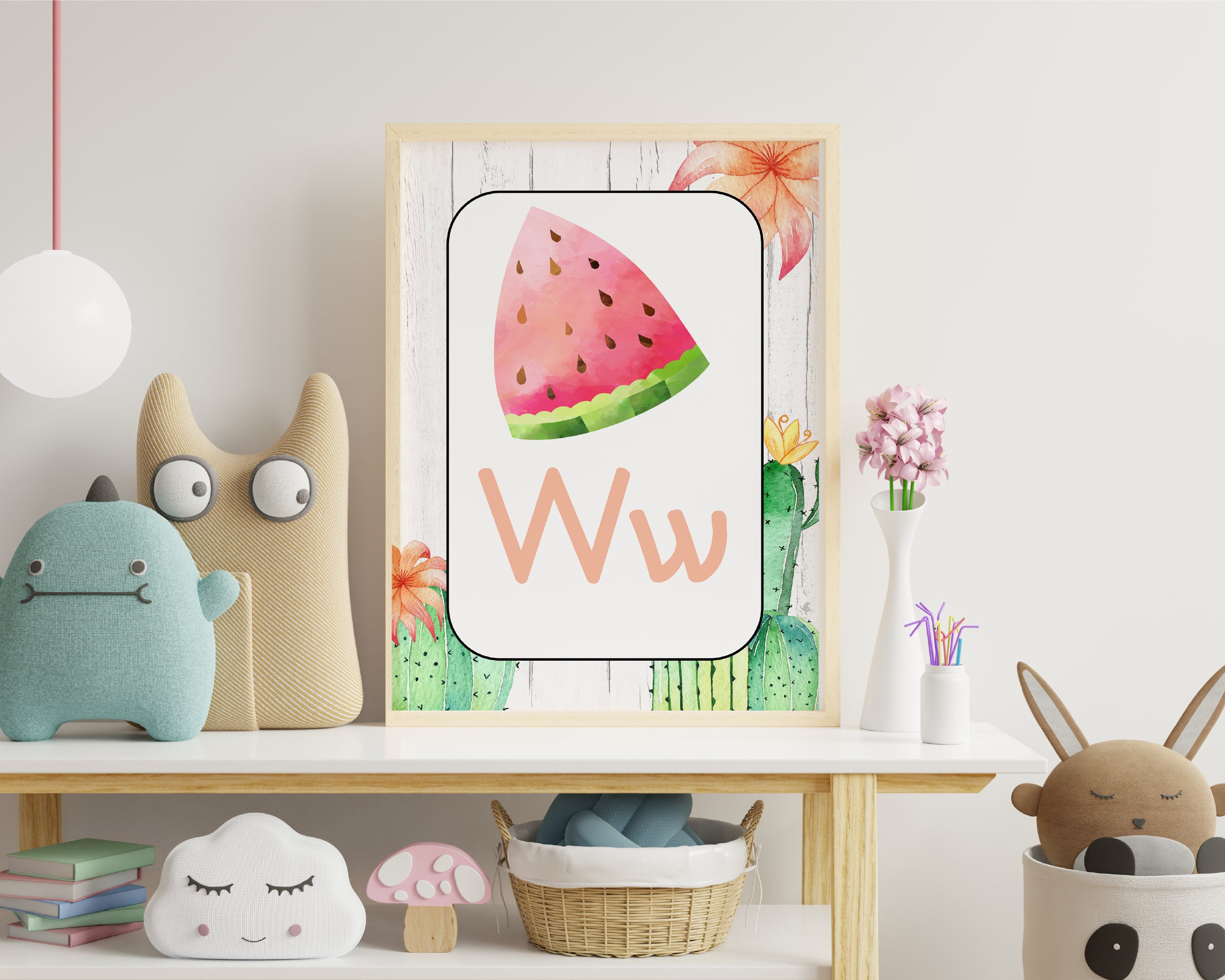 Watercolour Alphabet Preschool Printable Posters Kindergarten | Etsy