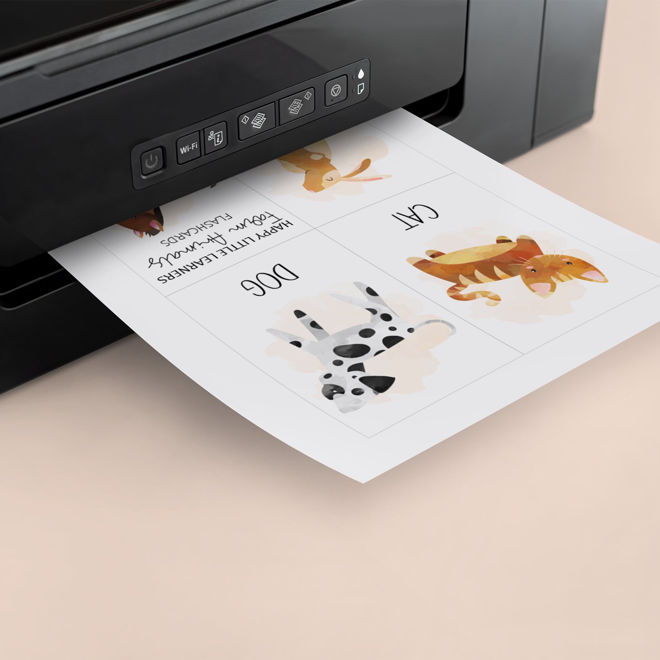 Watercolor Farm Animals Flashcards Preschool Printables, Montessori ...