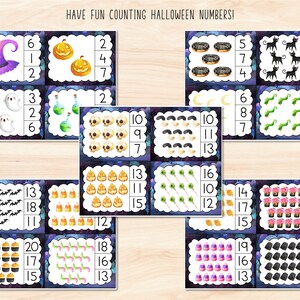 Halloween Numbers 1-20 Clip Cards, Halloween Task Cards, Toddler ...