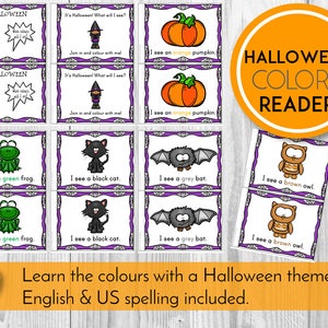 Halloween Emergent Reader, Colours Book, Colors Book, Learning Colors ...