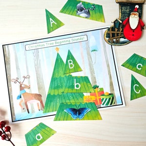 Christmas Tree Alphabet Matching Activity, Holiday Tree ABC, Toddler ...