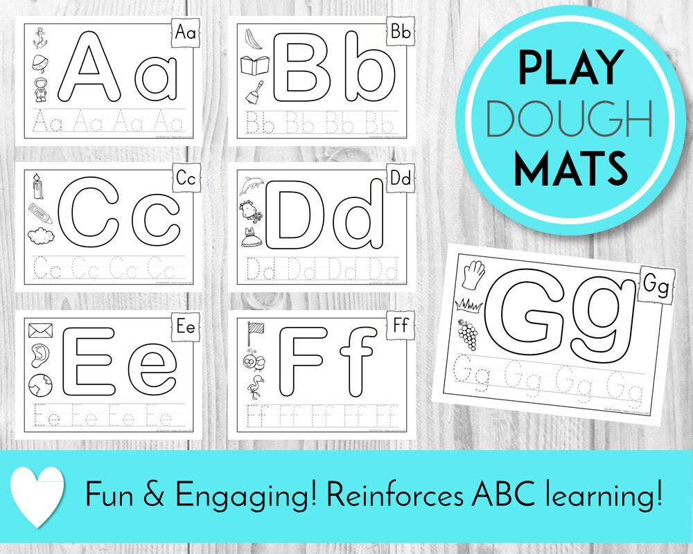 Alphabet ABC Play Doh Mats Preschool Printable Writing - Etsy
