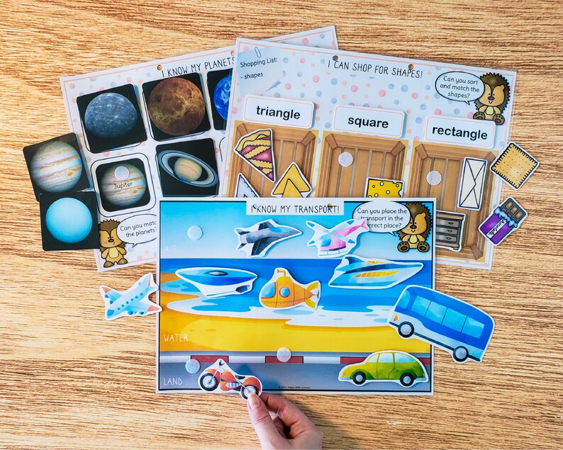 Toddler Activity Binder, Preschool Busy Book, Homeschool Learning ...