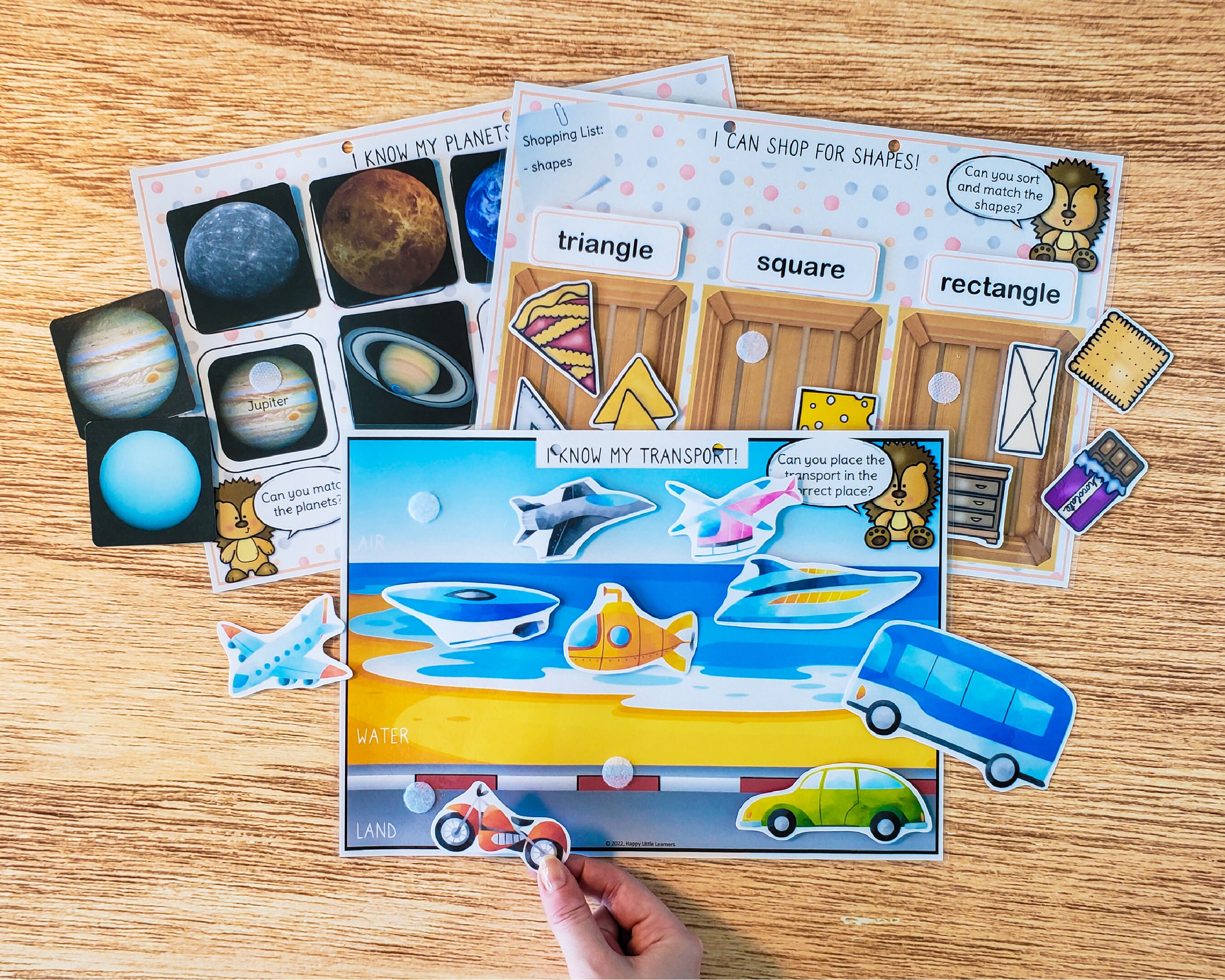 Toddler Activity Binder, Preschool Busy Book, Homeschool Learning ...