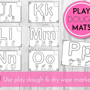 ABC Alphabet Play Doh Mats, ABC Printables, Preschool, Homeschool ...