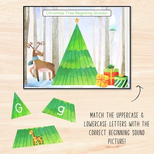 Christmas Tree Alphabet Matching Activity, Holiday Tree ABC, Toddler ...