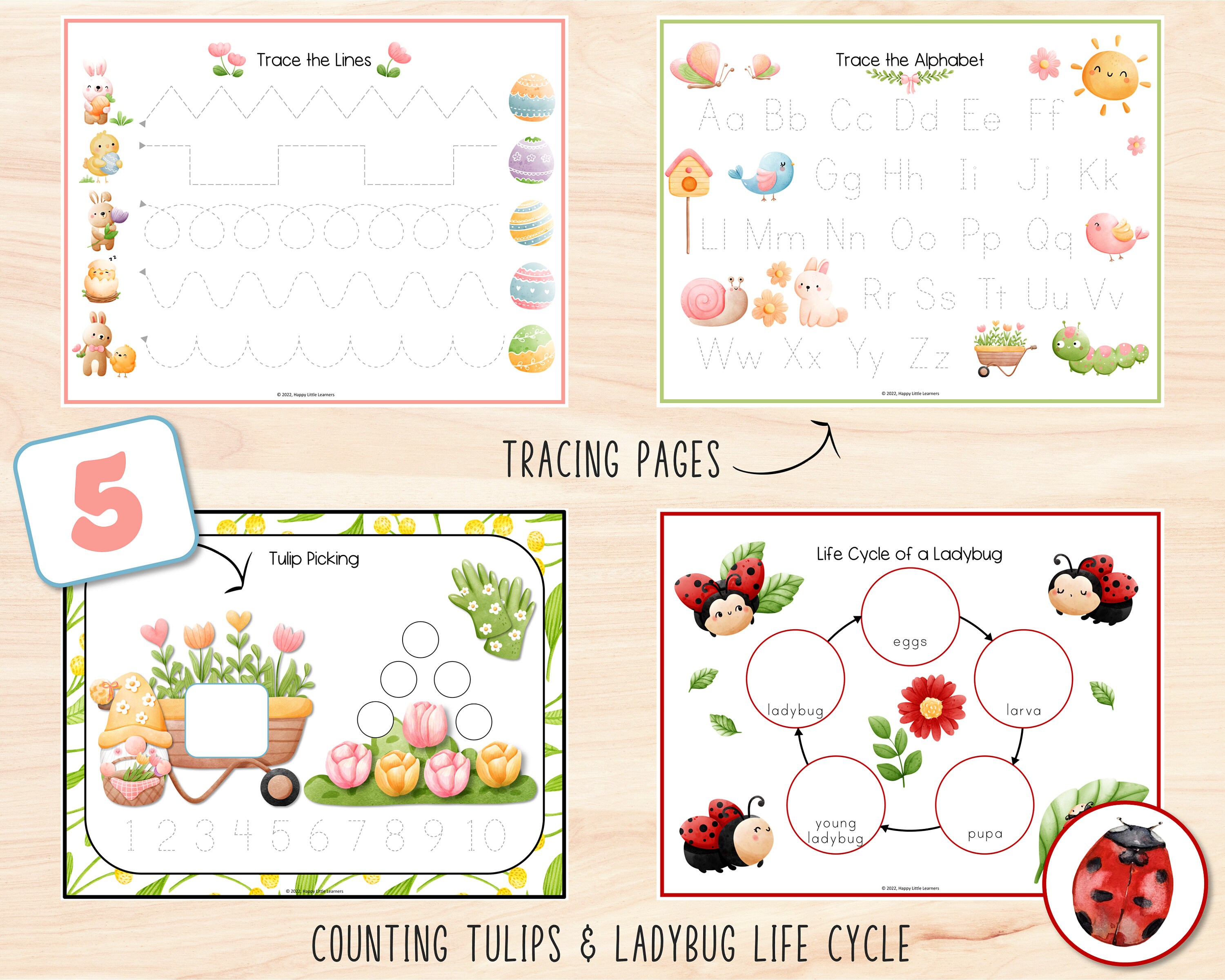 Spring Busy Book Printable, Homeschool Busy Book for Kids, Seasons ...