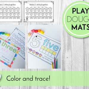 Numbers 1 - 20 Play Doh Mats, Printable Numbers Worksheets, Preschool ...