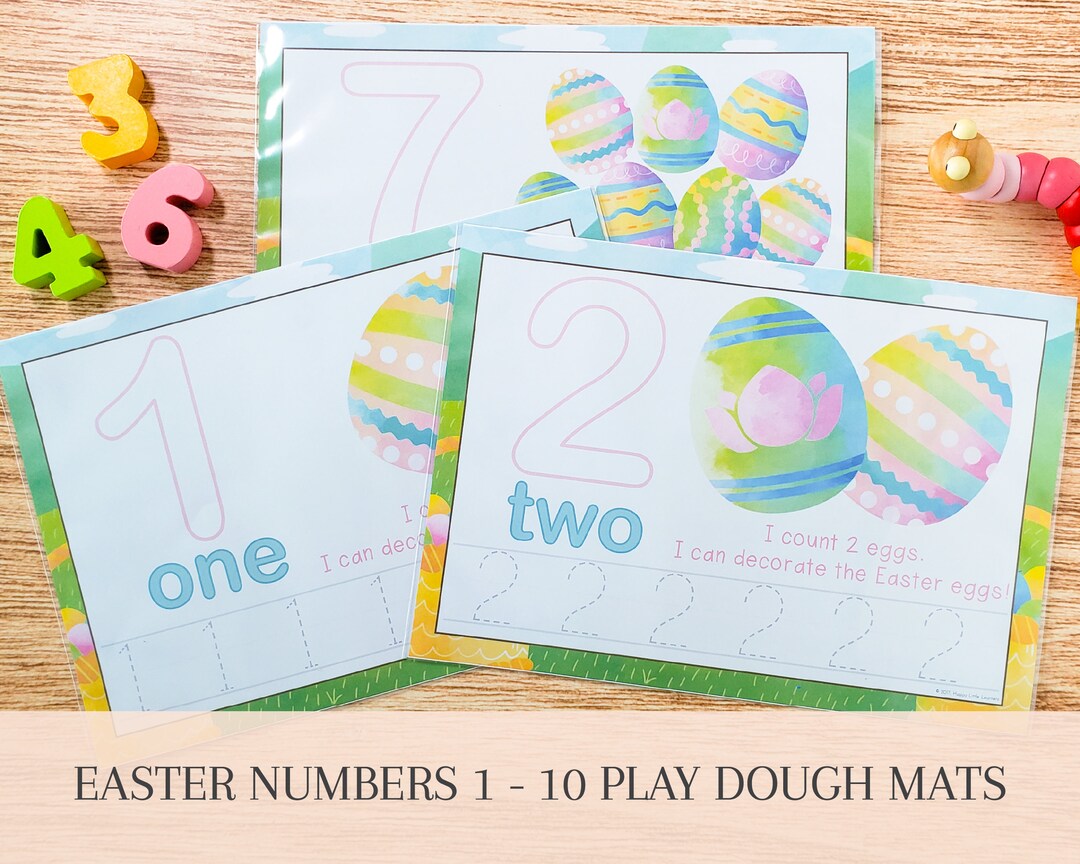 Numbers Preschool Printables Kids Playdough Activity, Kindergarten ...