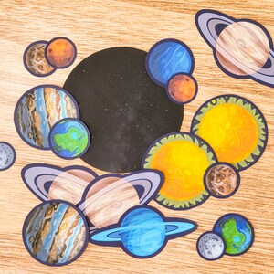 Printable DIY Solar System Planets Mobile, Toddler Space Planets ...