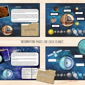 Printable Space Busy Book Activity Binder, Printable Solar System Quiet ...