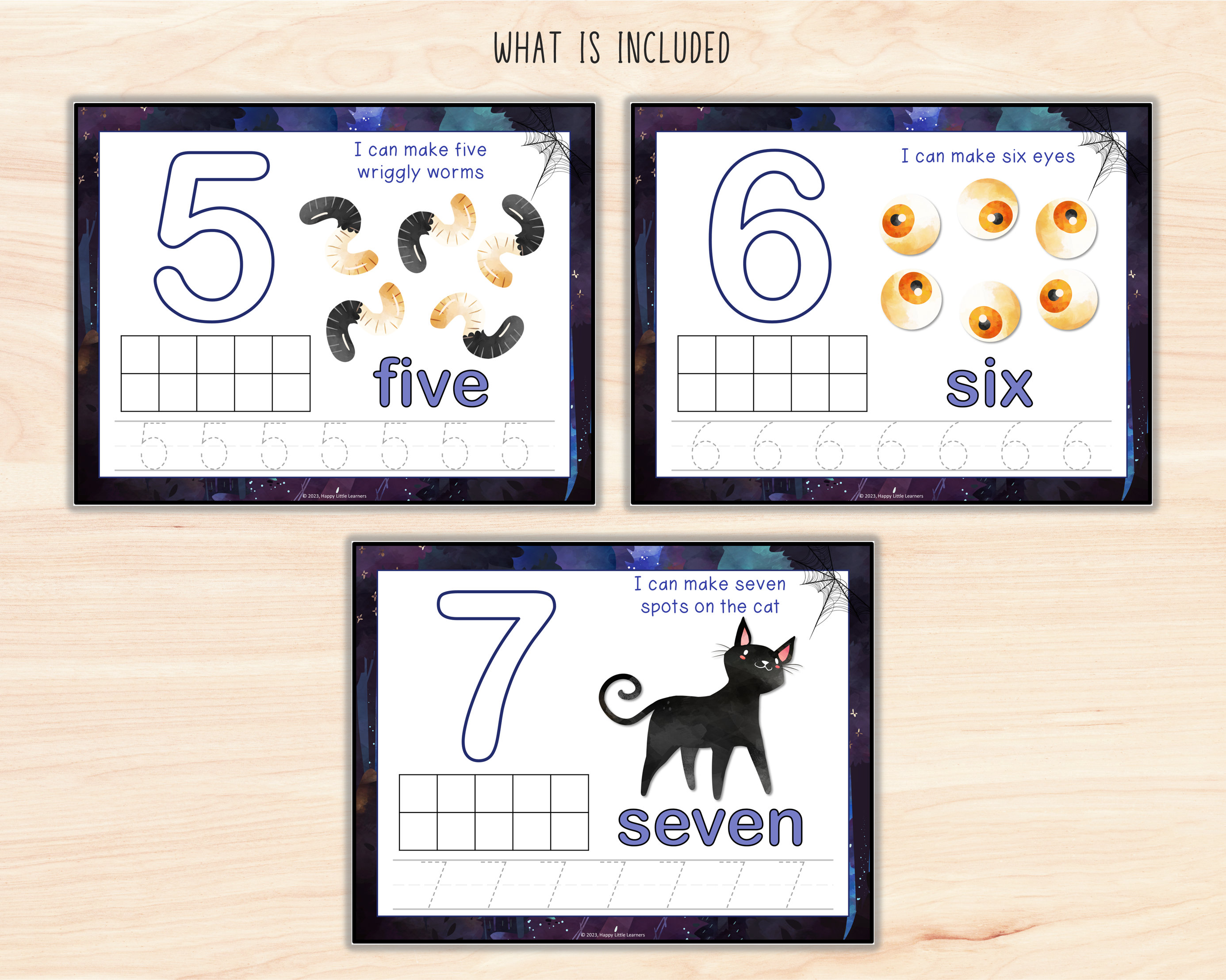 Halloween Playdough Mats Numbers 1-10, Printable Toddler Activity ...