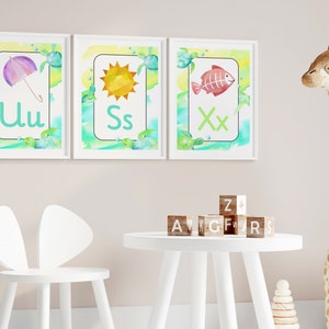 Printable Alphabet Letters, Printable ABC Flashcards, Home School ...