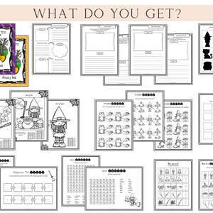 Room on the Broom Halloween Activity Pages Printable Bundle, Holiday ...