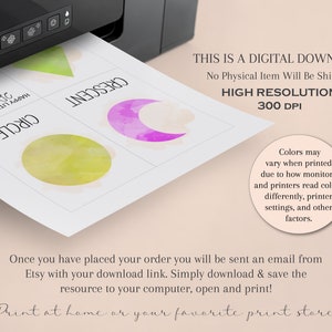 Watercolor 2D Shapes Flashcards Preschool Printables - Etsy