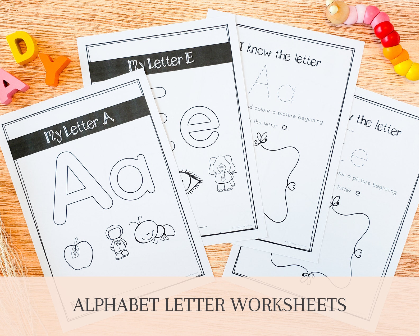 ABC Alphabet Worksheets Preschool Printables Letter Tracing - Etsy