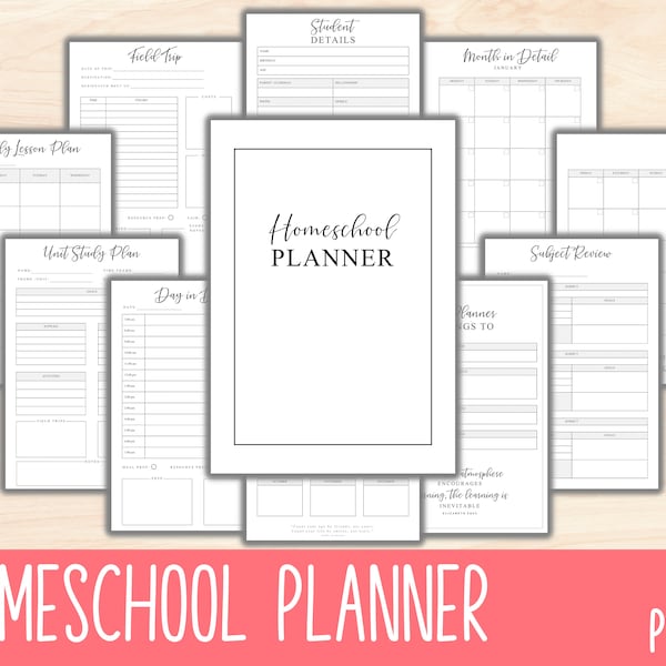 Homeschool Planner - Etsy