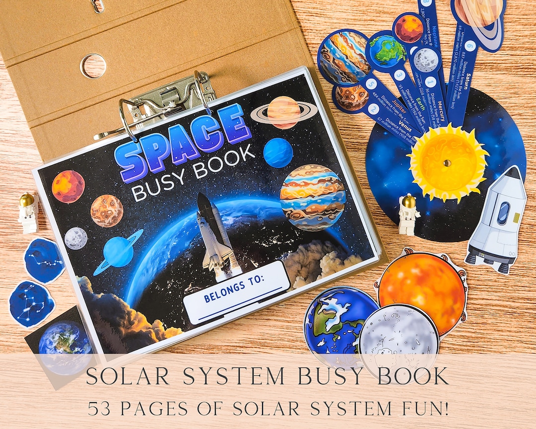 Solar System Busy Book Printable Homeschool Space Activity - Etsy Australia