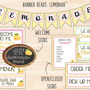 Lemonade Stand Dramatic Play Printable, Summer Pretend Play ...
