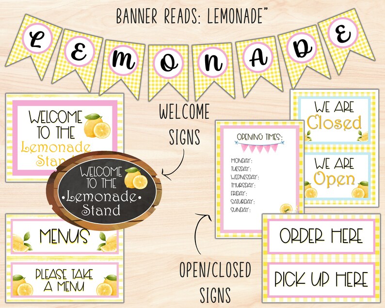 Lemonade Stand Dramatic Play Printable, Summer Pretend Play ...
