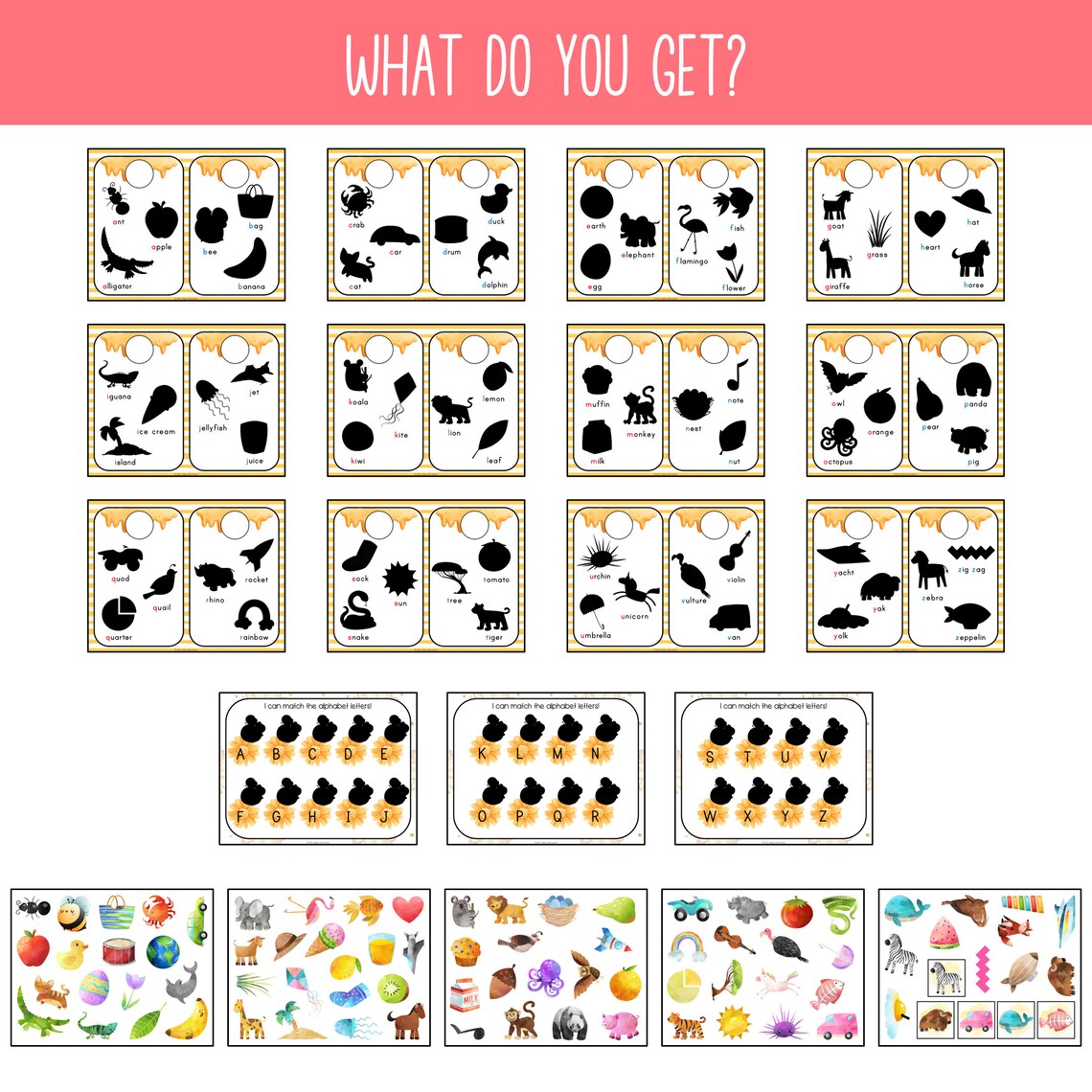 Alphabet Busy Book Printable, Honey Bee Toddler ABC Quiet Book ...