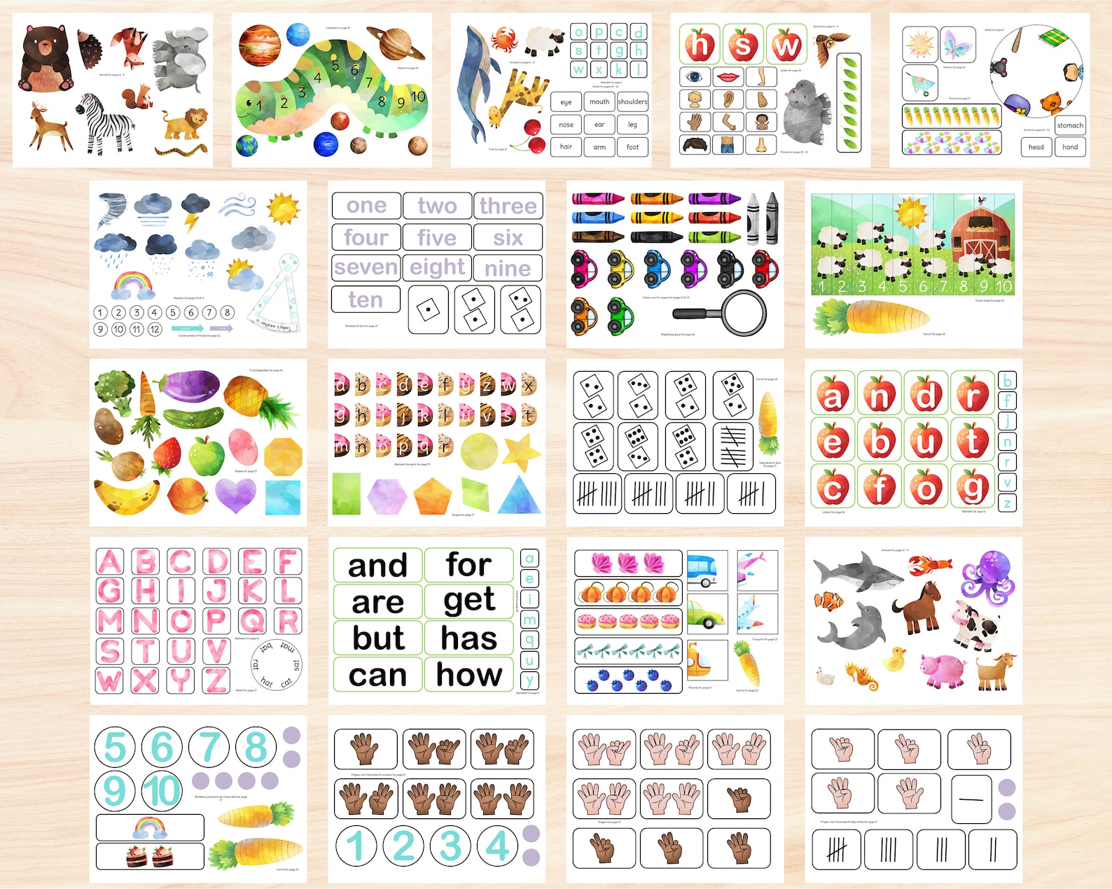 Toddler Busy Book Printable Montessori Busy Book Quiet Baby - Etsy