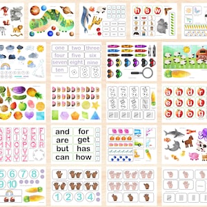 Toddler Busy Book, Printable Montessori Busy Book, Quiet Baby Busy Book ...