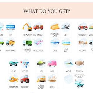 Transport Alphabet Flashcards Preschool Printables Montessori - Etsy